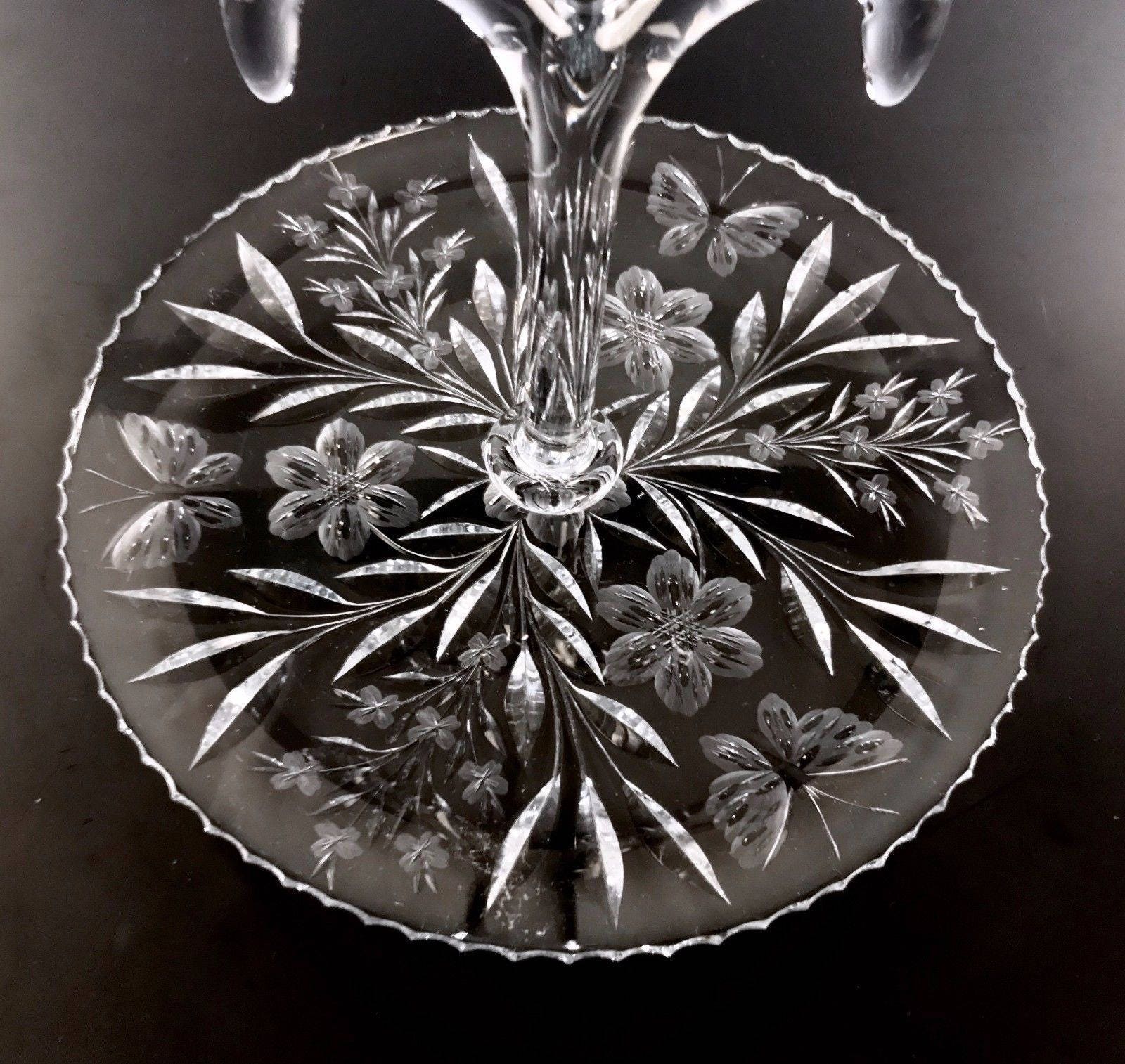 Antique ABP American Brilliant Cut Glass PAIRPOINT ARBUTUS Pattern ...