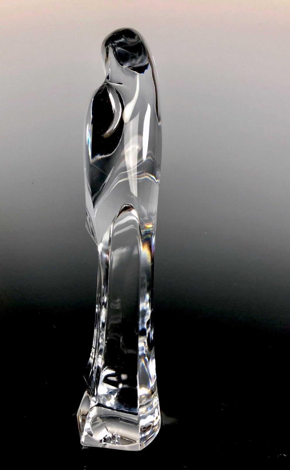 VSL Val St Lambert MADONNA and CHILD Crystal Sculpture Perfect!