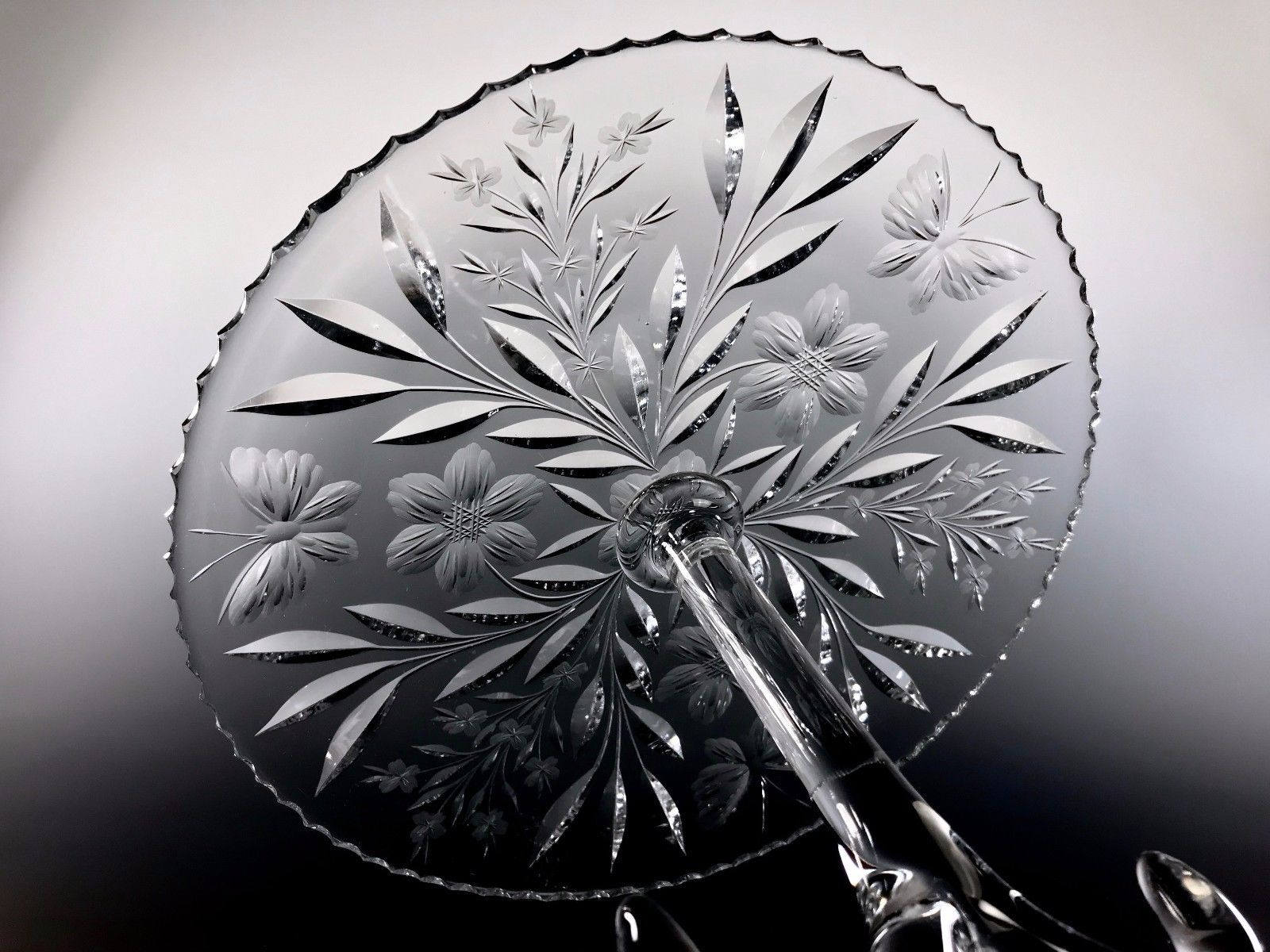 Antique ABP American Brilliant Cut Glass PAIRPOINT ARBUTUS Pattern ...