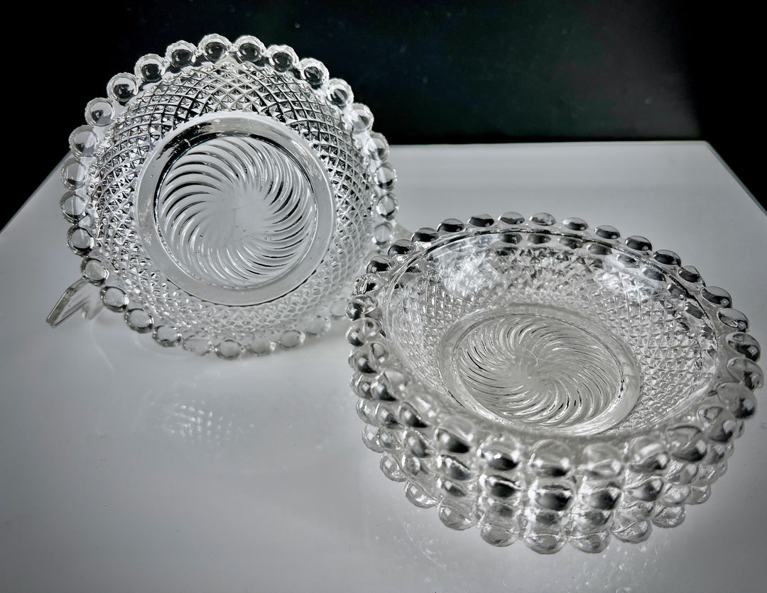 Antique EAPG Flint Glass Butter Pats Set of 5 - Etsy