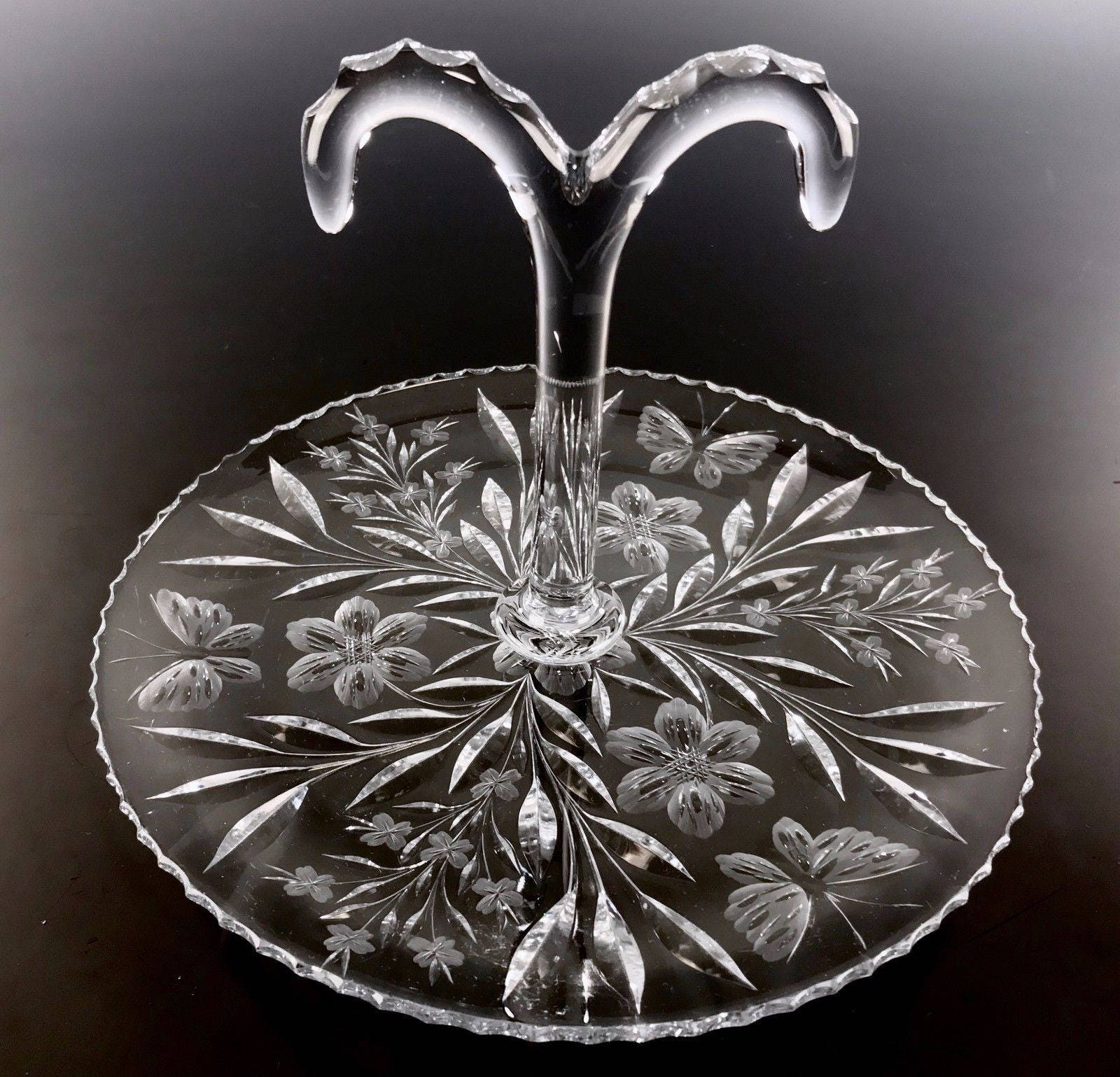 Antique ABP American Brilliant Cut Glass PAIRPOINT ARBUTUS Pattern ...