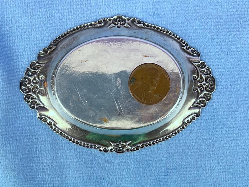 Sterling Silver Repoussé MINIATURE TRAY Dollhouse Size - Etsy