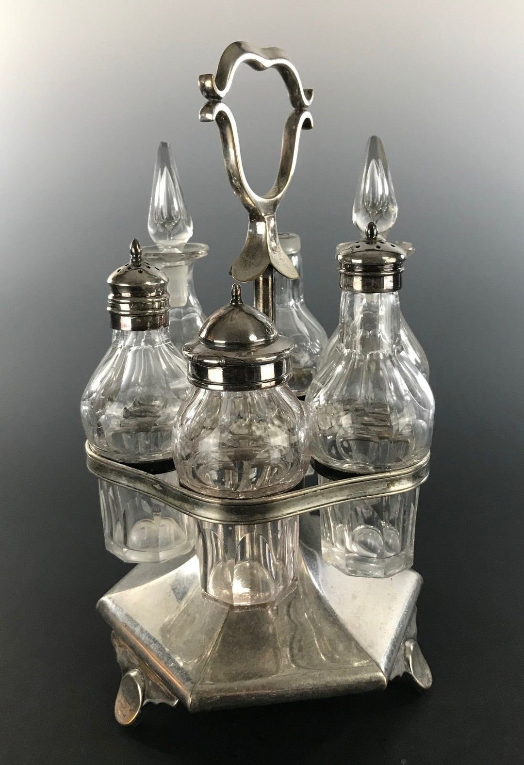 Earlier Antique Victorian Silverplate Dinner Castor Set F. CURTIS ...