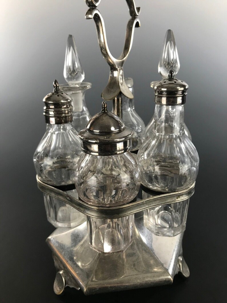 Earlier Antique Victorian Silverplate Dinner Castor Set F. CURTIS ...