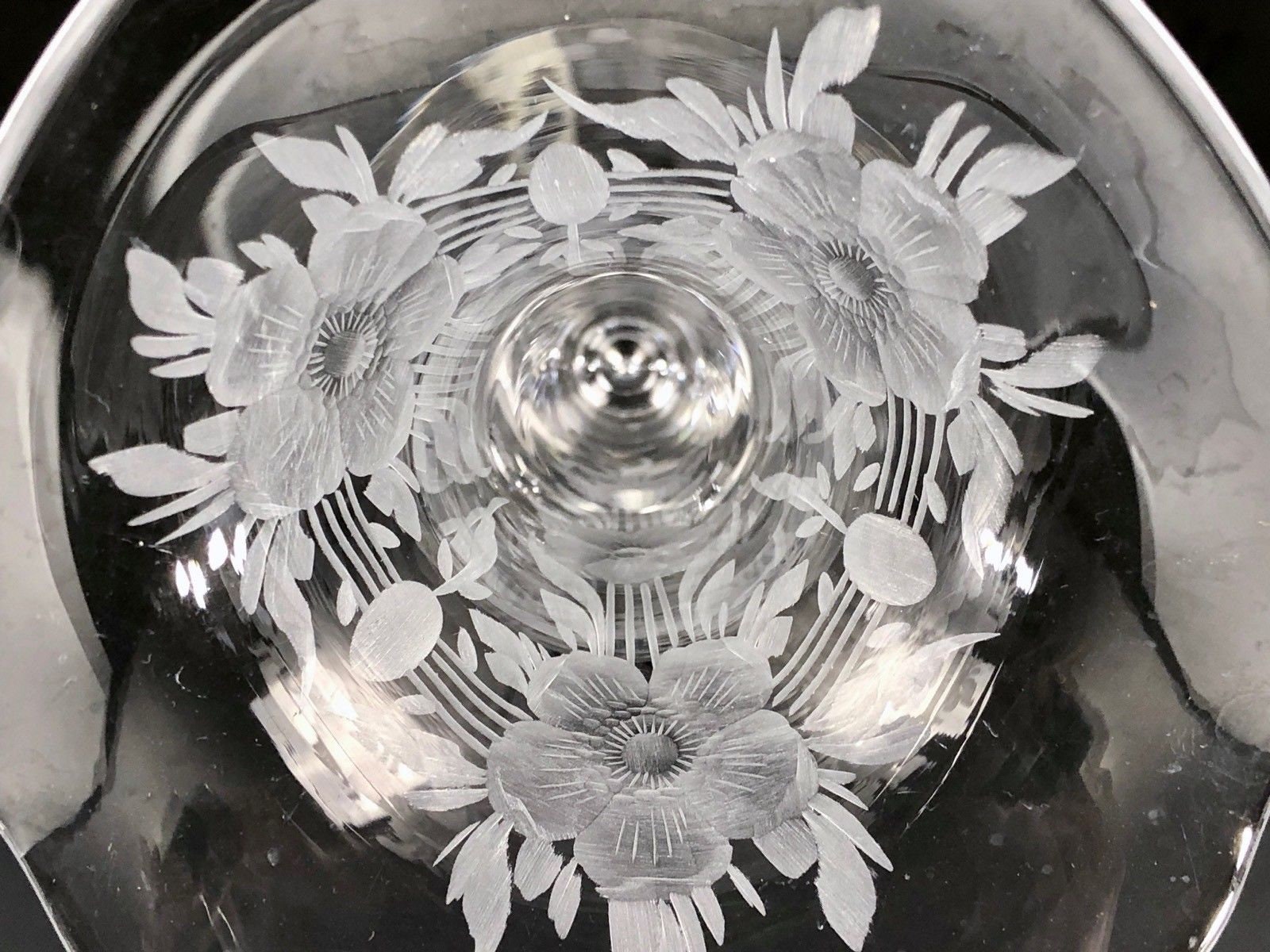 Antique American Brilliant Period Engraved Vase Signed LIBBEY Floral ...