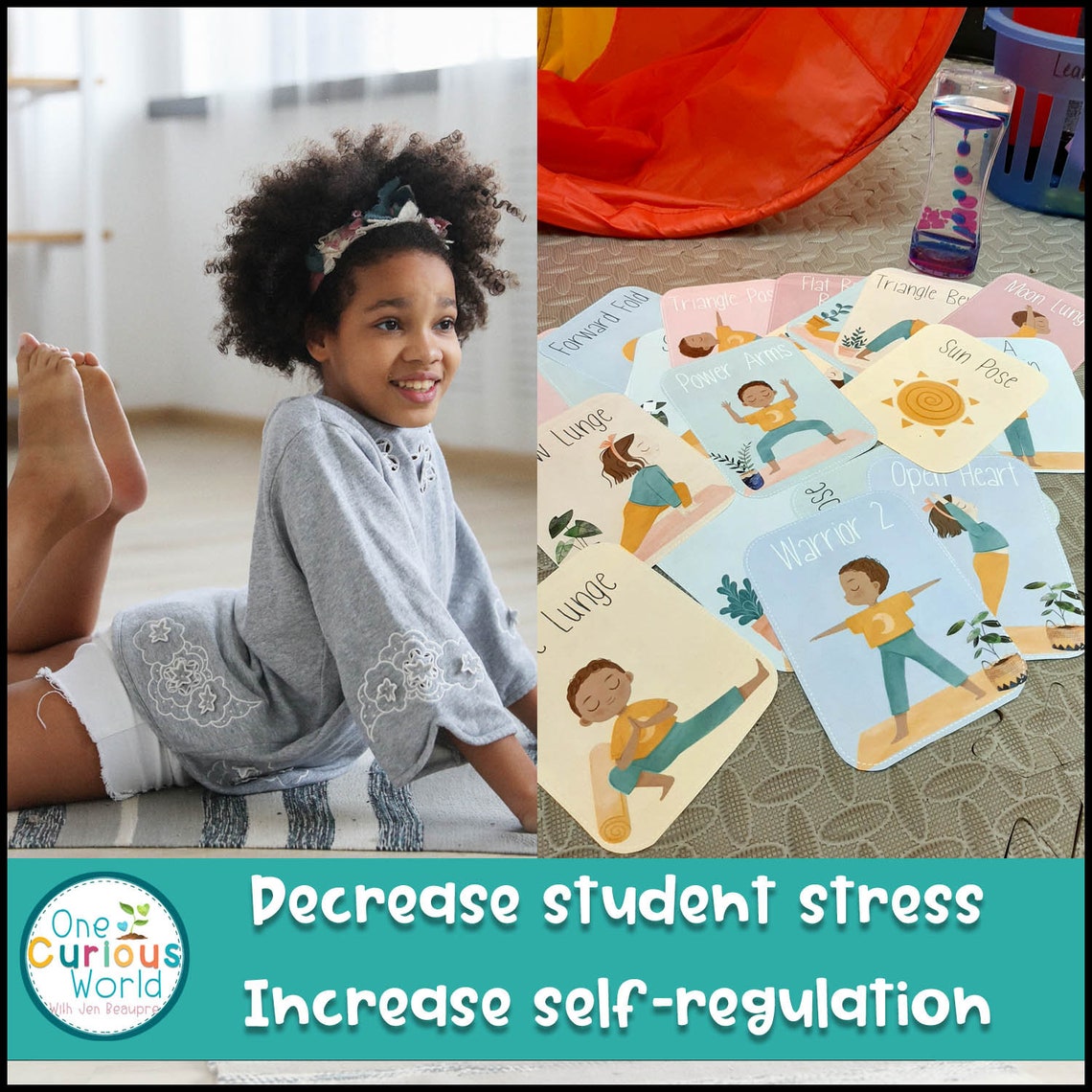 Yoga Pose Cards for Kids A Mindfulness Calm Down Corner Activity - Etsy