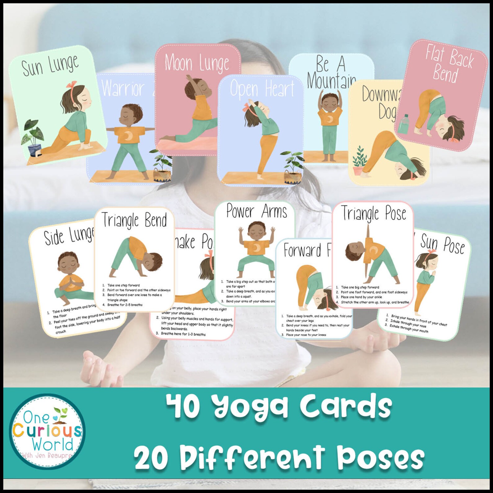 Yoga Pose Cards for Kids A Mindfulness Calm Down Corner Activity - Etsy