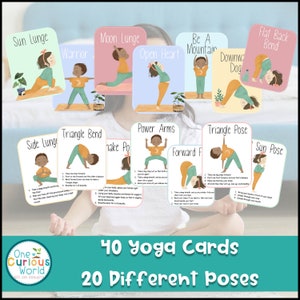 Yoga Pose Cards for Kids A Mindfulness Calm Down Corner Activity - Etsy