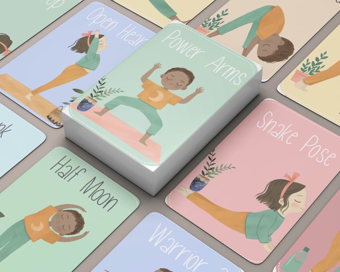 Yoga Pose Cards for Kids A Mindfulness Calm Down Corner Activity - Etsy