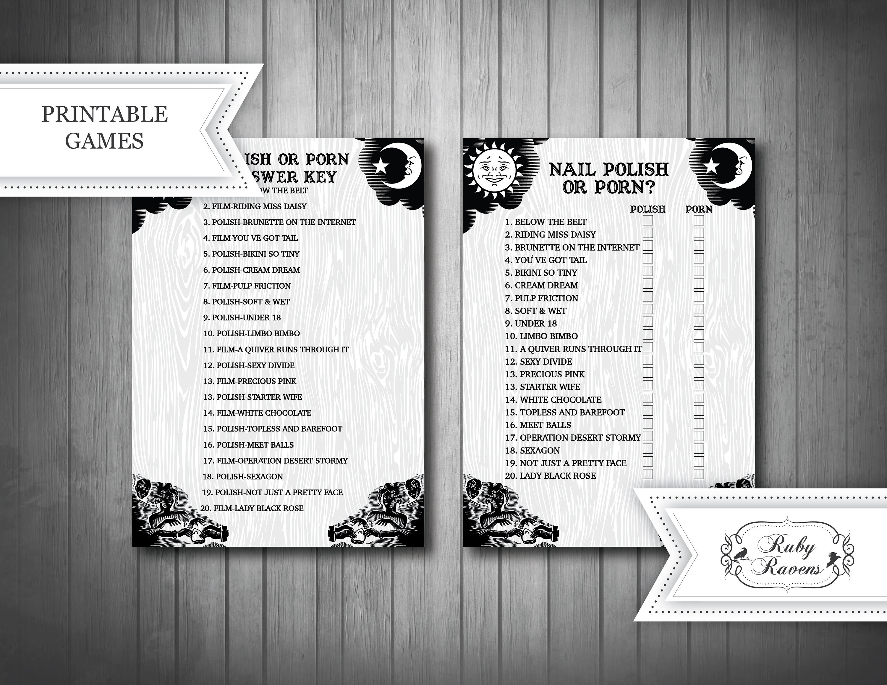 Ouija Theme Bridal Shower Game Bundle, Bachelorette Party, Ouija ...