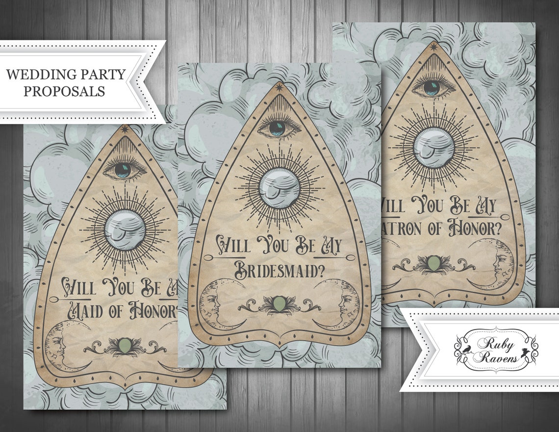INSTANT Download-printable Ouija Planchette Board Bridesmaid - Etsy