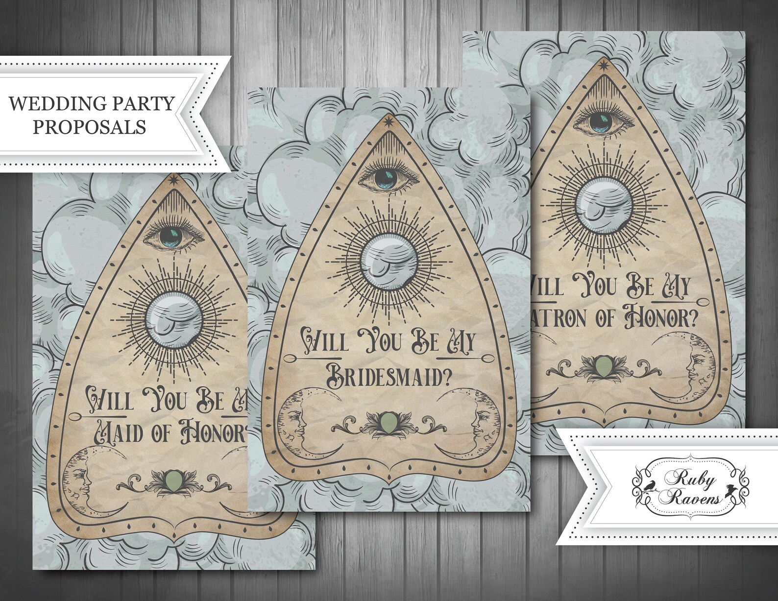 INSTANT Download-printable Ouija Planchette Board Bridesmaid - Etsy