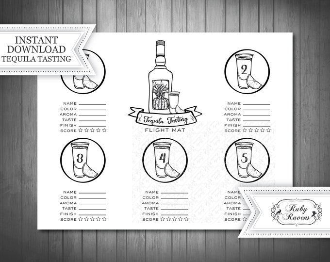Printable Beer Flight Rating Score Card Tasting Score Sheet - Perfect ...