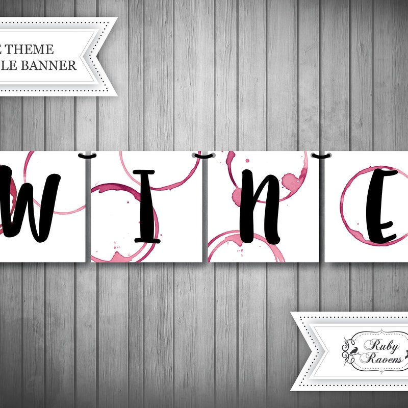 Wine Letters - Etsy