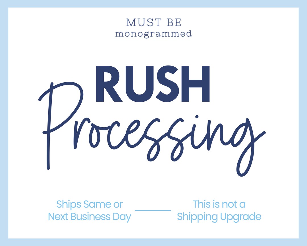 Rush My Order - Shorten Your Order's Processing Time! - Etsy