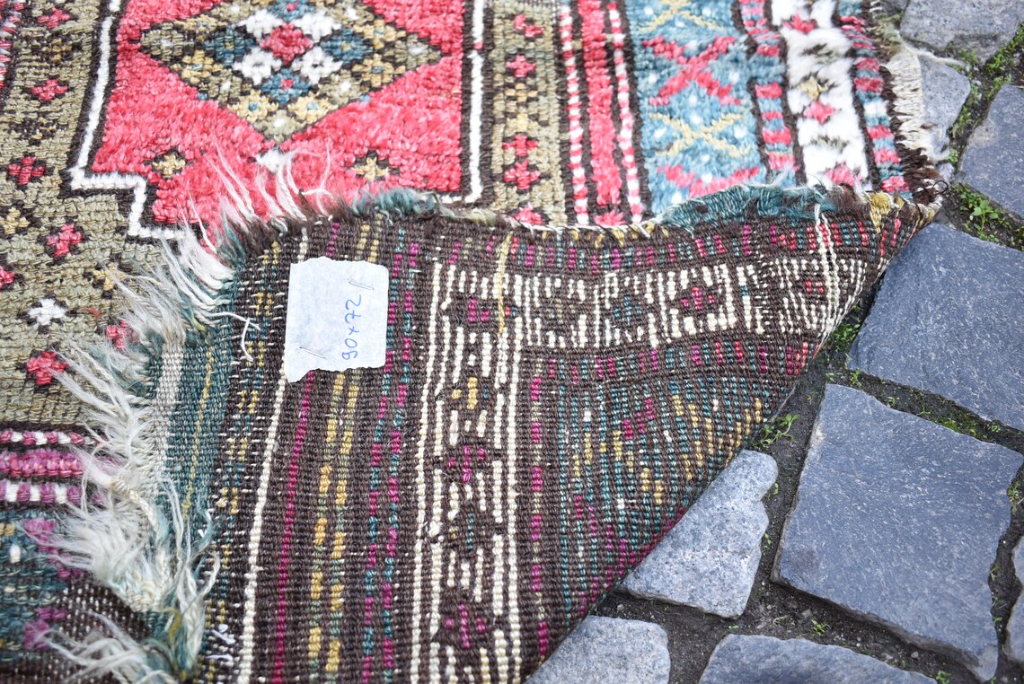 Terrific Antique Turkish Fragment Rug 28'' X - Etsy