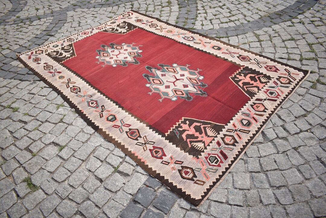 Antique Armenian Karabag Kilim Rug, 66x100, Collector Item - Etsy