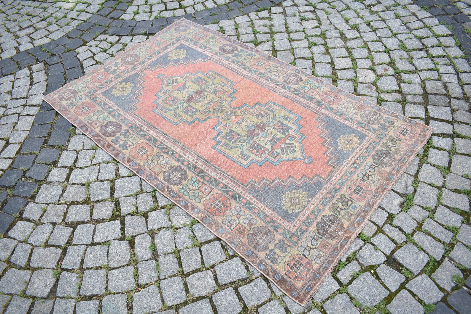 Vintage Tribal Style Anatolian Rug 44'' x | Etsy