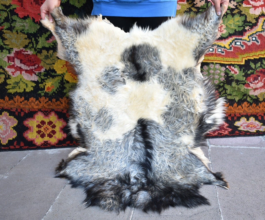 Angora Goat Leather Goatskin Fur, 2 X 3 Ft, Angora Pelt Hide 100% ...