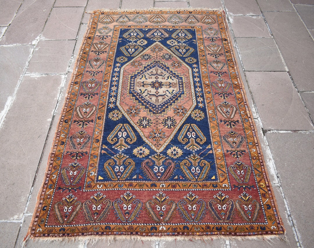 Antique Yahyali Rug, Anatolian Wool Rug, Hand Knotted (45'' X 77'') - Etsy