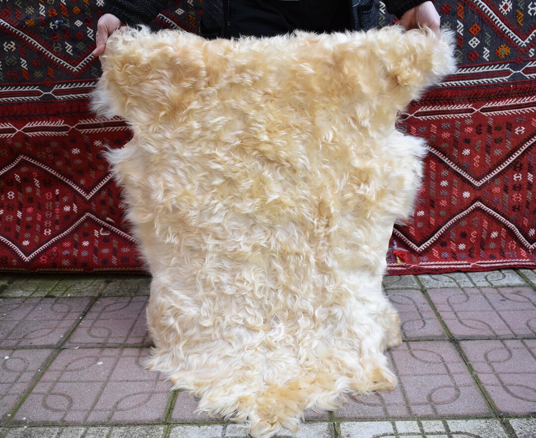Angora Goat Leather Goatskin Fur, 2 X 3 Ft, Pelt Hide 100% Natural Goat ...