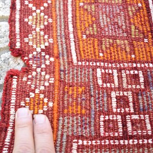 Fabulous Antique Cicim Kilim Rug, 17'' X 37'' Anatolian Sivrihisar ...