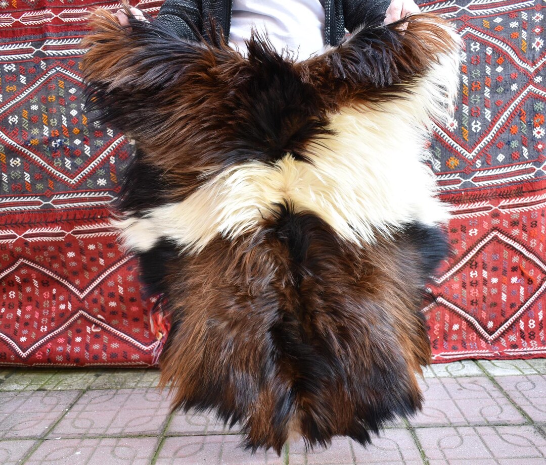 Angora Goat Leather Goatskin Fur, 2 X 3 Ft, Pelt Hide 100% Natural Goat ...