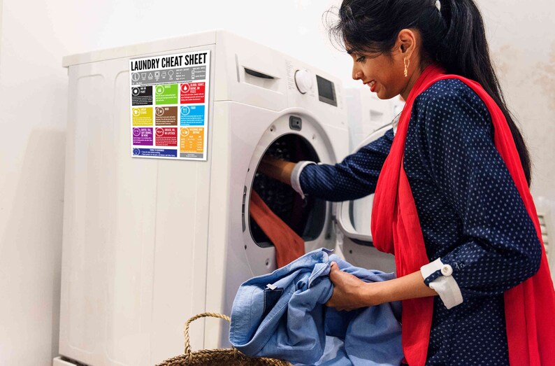 Laundry Cheat Sheet - Magnet for Washer or Dryer - Etsy