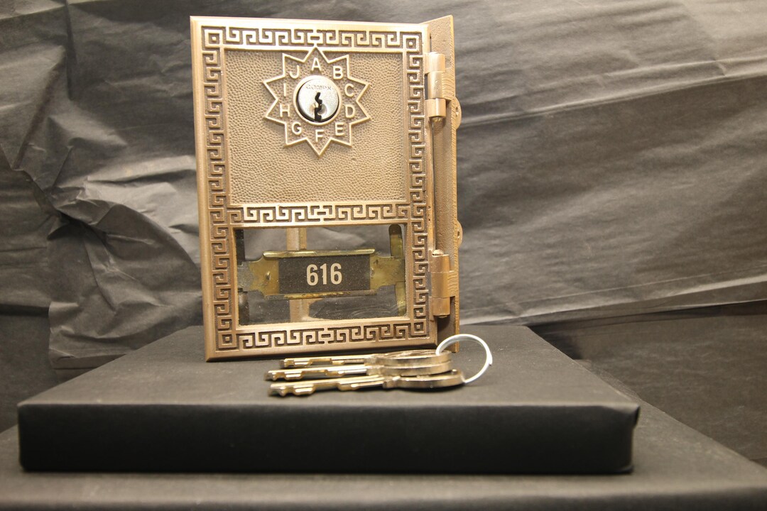 616 Original Key Type Lock With New Lock & 3 Keys US Post Office Box ...