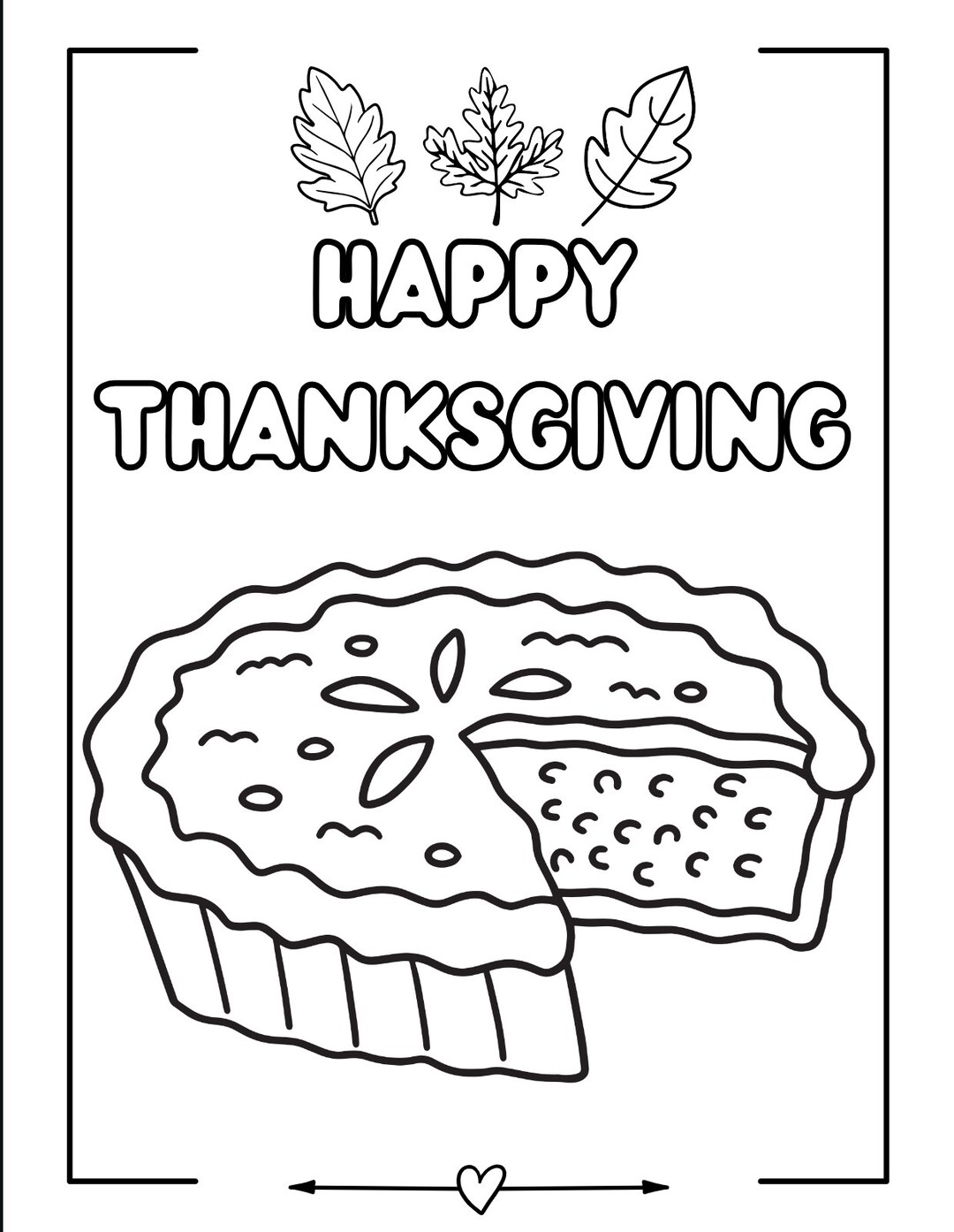 Thanksgiving Preschool Coloring Book Coloring Sheets Friendsgiving - Etsy
