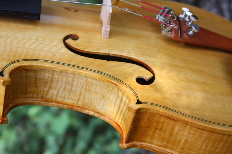 Dubova Violin. Custom Violin. Curly Maple Backboard. Hand made | Etsy