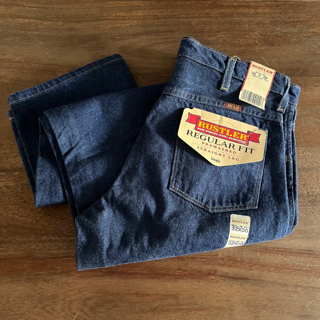 Vintage 1980s Rustler Wrangler Jeans Size 32x30 With Tags - Etsy