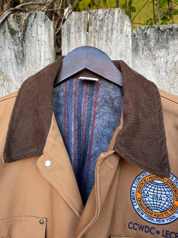 Vintage 1990s Canvas Utility Coat by Union Line. Size… - Gem