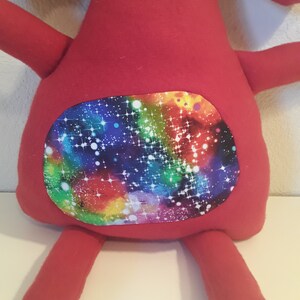 Red Space Alien Monster Plush Pillow - Etsy
