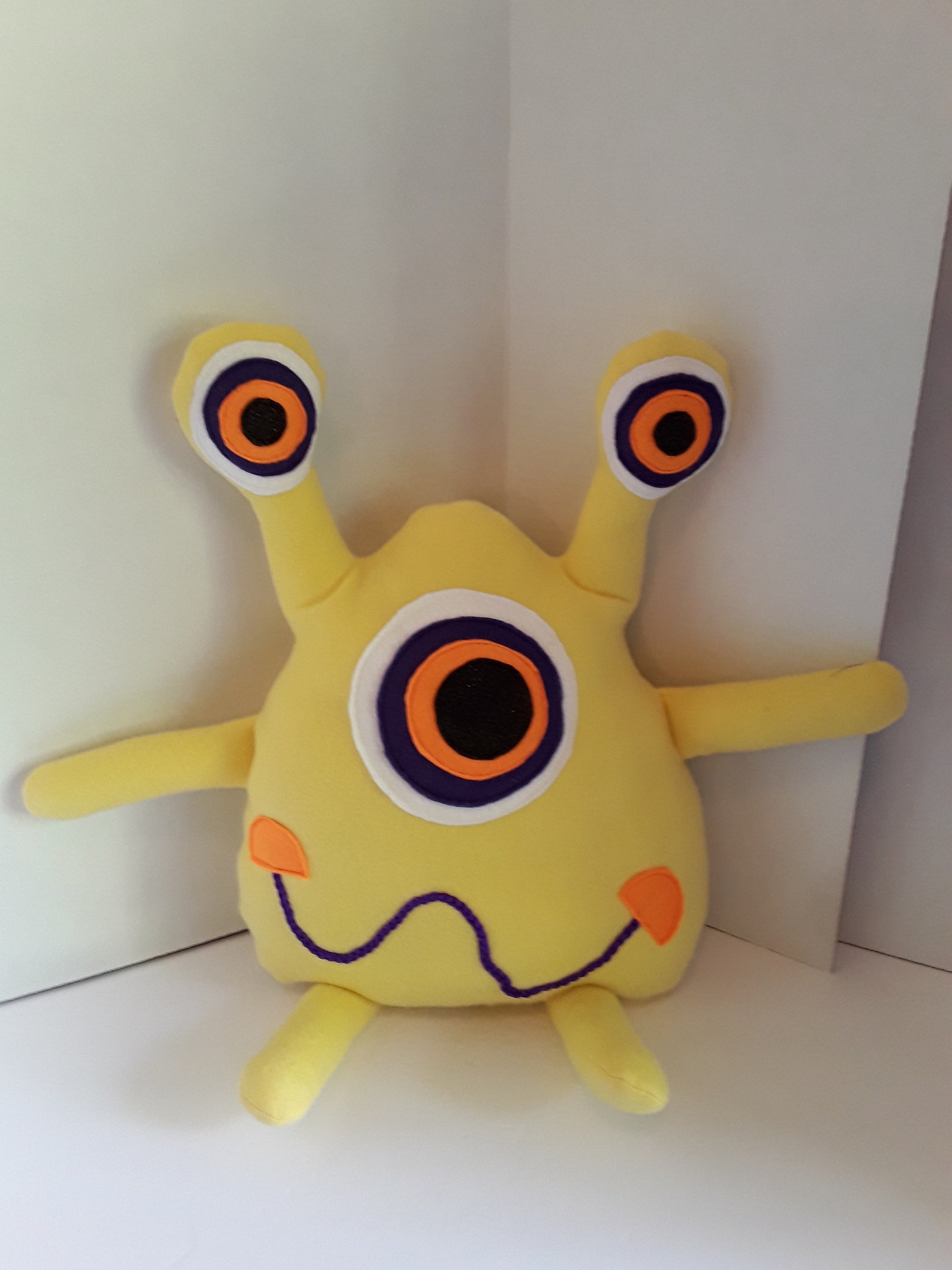 Space Alien Plush Pillow | Etsy