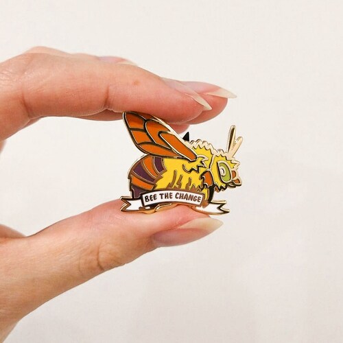 Teddy Bear Native Bee Pin - Etsy Australia