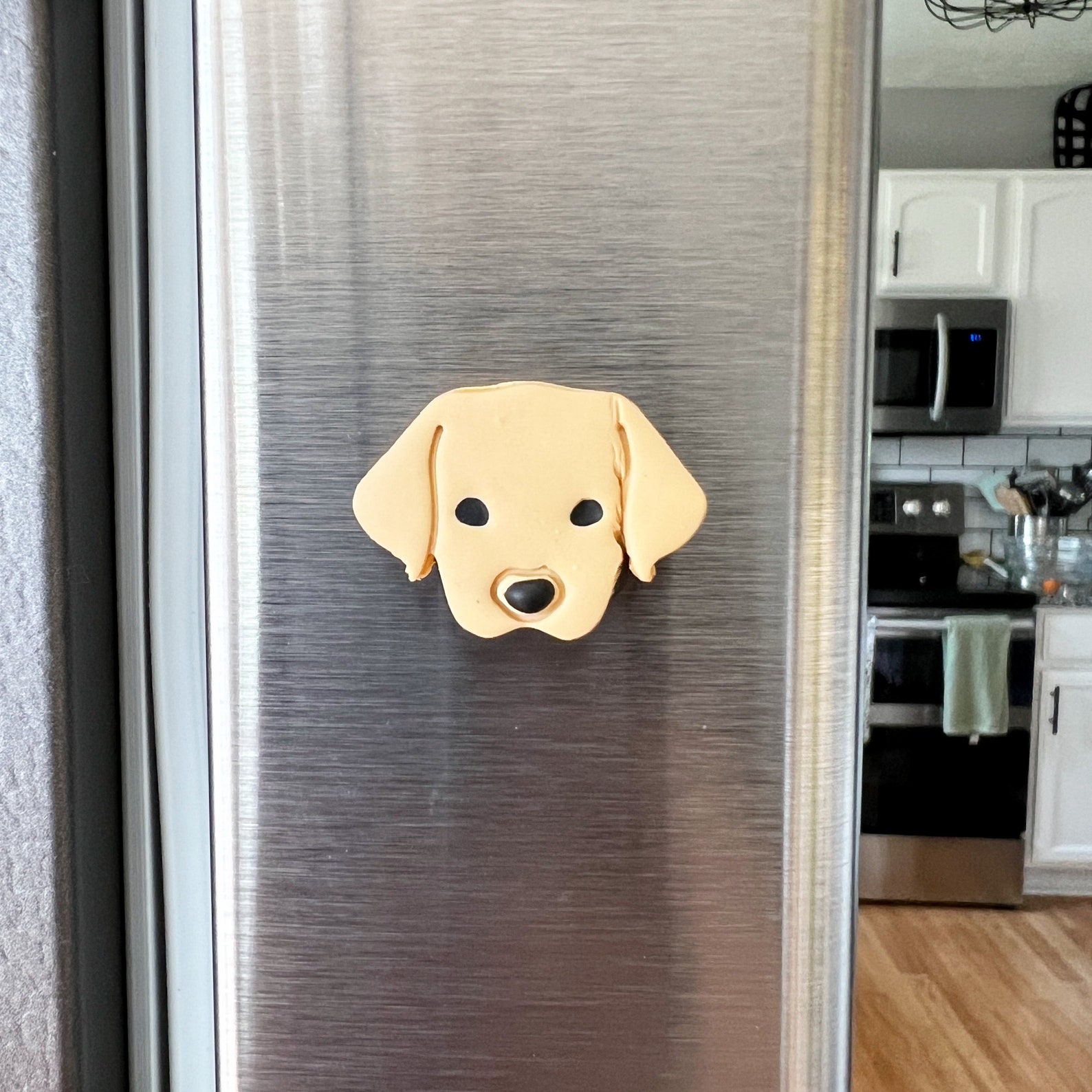 Clay Retriever Dog Magnets, Yellow Lab, Golden Retriever, Vizsla, Black ...