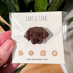 Clay Retriever Dog Magnets, Yellow Lab, Golden Retriever, Vizsla, Black ...