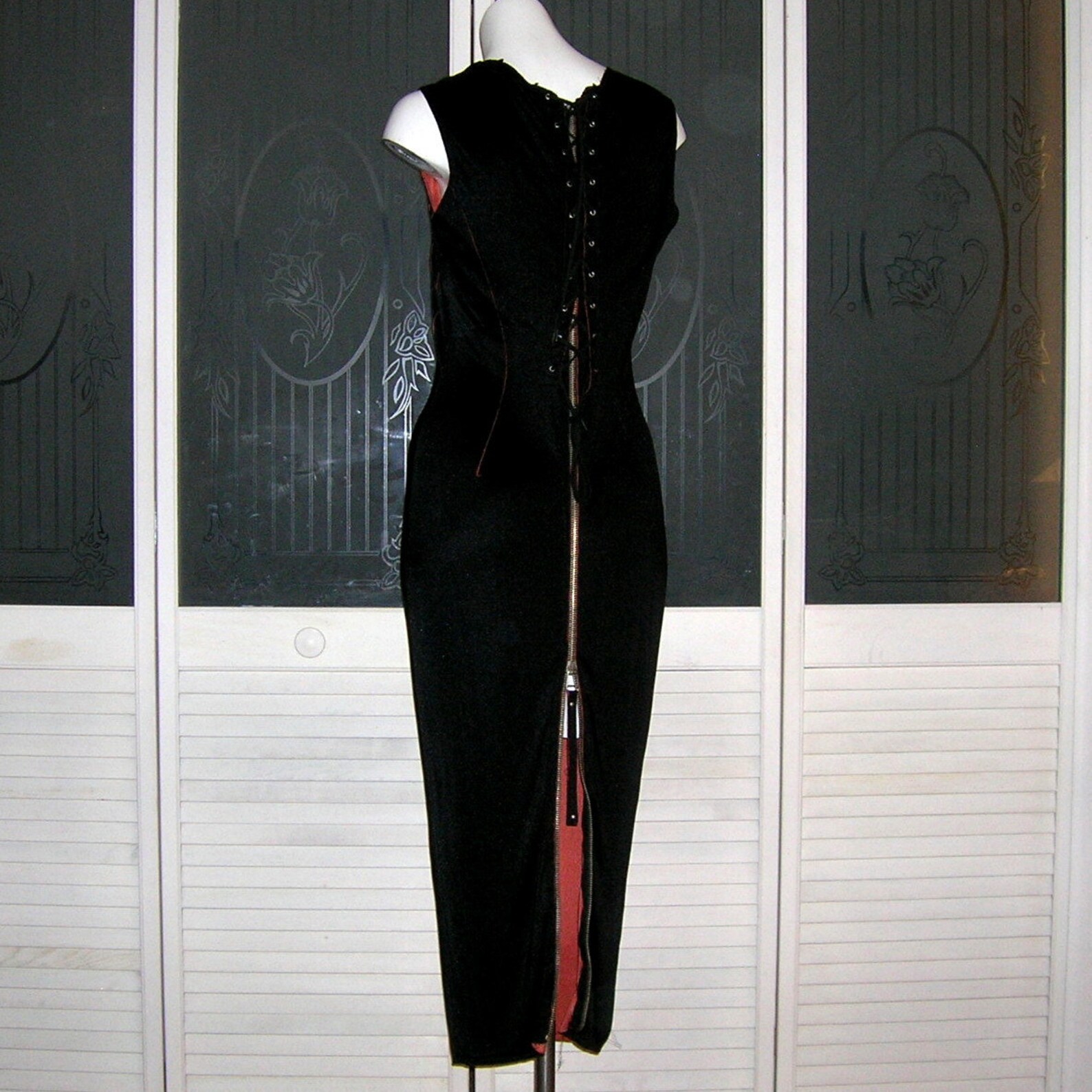 Authentic Vintage Jean Paul GAULTIER Lace up Corset Wetsuit Gown ...