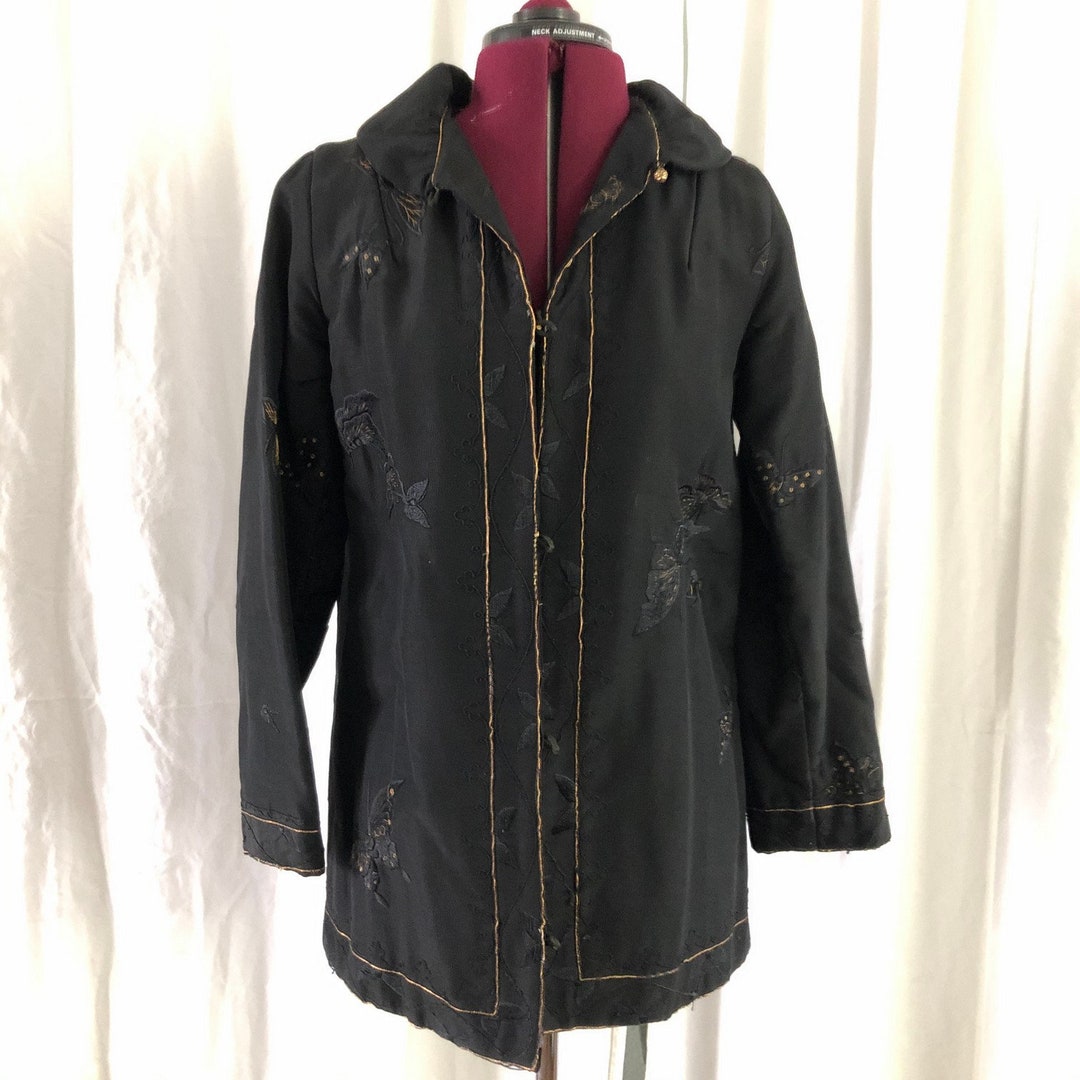 Molly Brown Museum Estate Jacket, Vintage MADELON Zardozi Embroidered ...