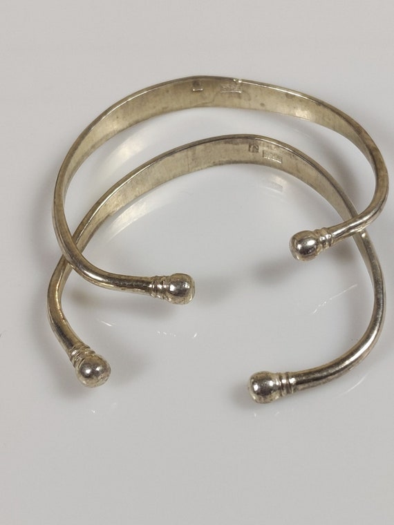 Vintage Sterling Chinese Calligraphy Bracelet, Engrav… - Gem