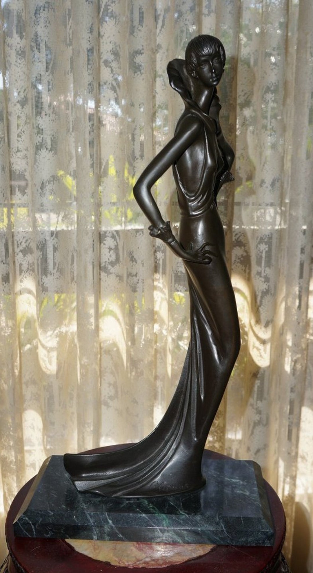 Vintage Demetre Chiparus BARONESS Art Deco Bronze Sculpture - Etsy