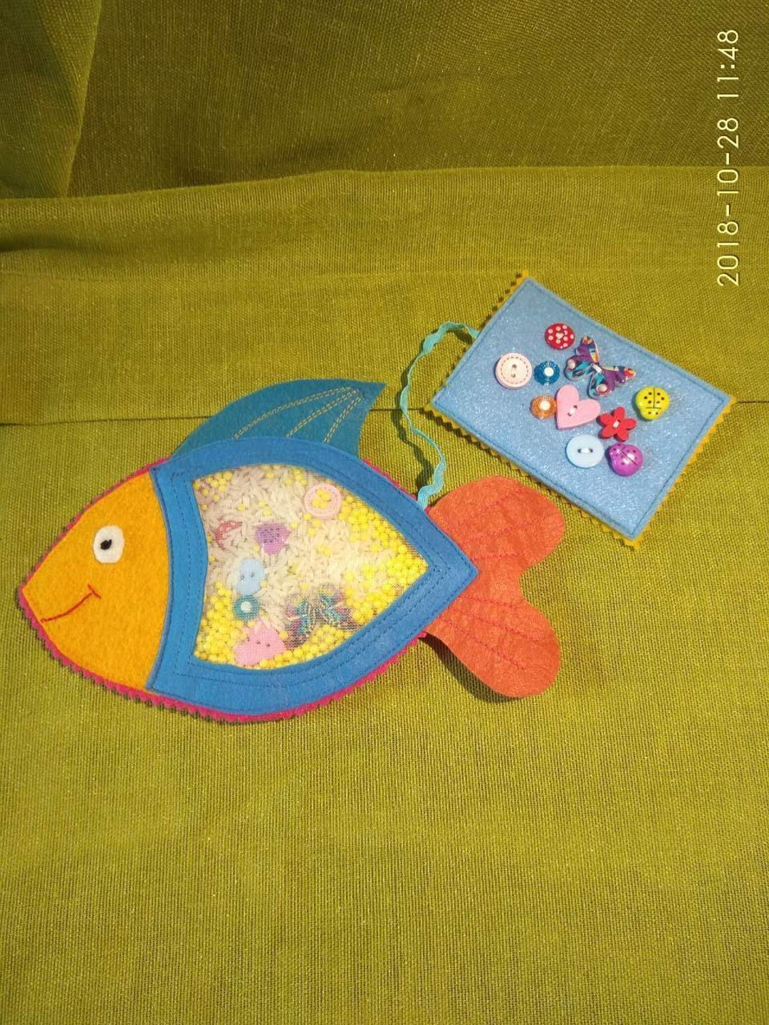 Fish Spy Bag-i Spy Bag-fish-blue Fish-busy Bag-eye Spy Game-educational ...