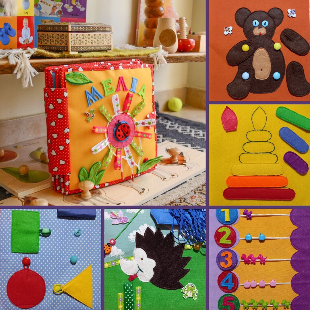 Montessori Activity Book | Personalized Montessori Kids Busy Book ...