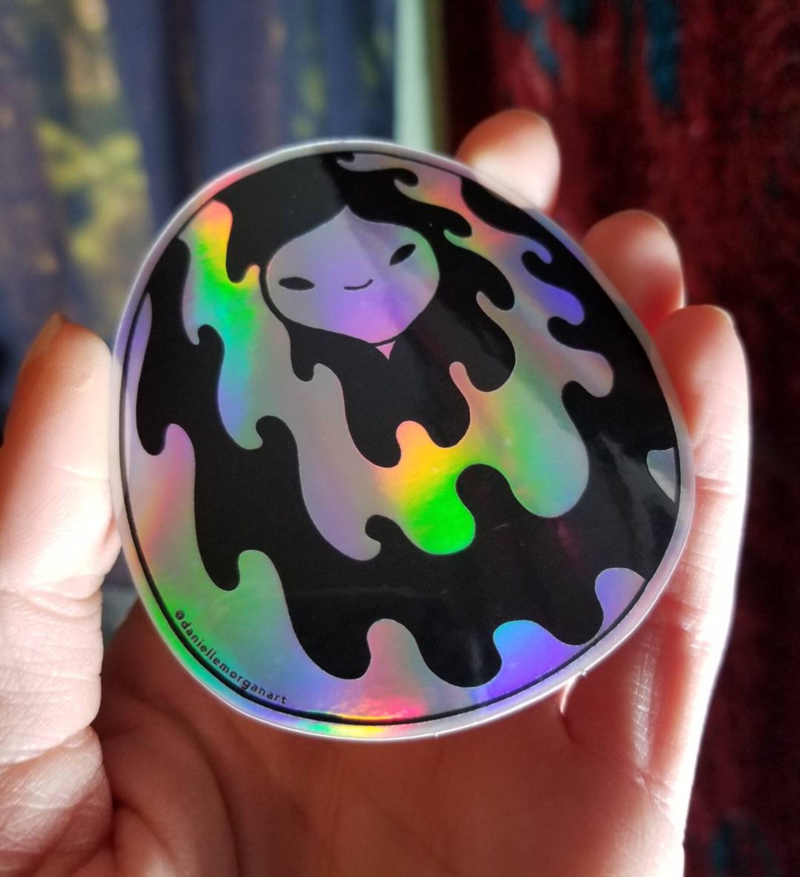 Art Sticker Holographic Vinyl Sticker Laptop Sticker Phone - Etsy