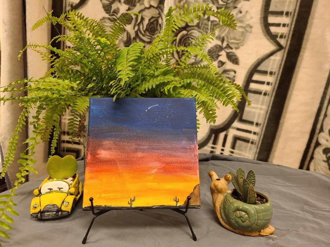 Desert Dreamin, Desert Decor, Desert Plaque, Art Print on Canvas ...