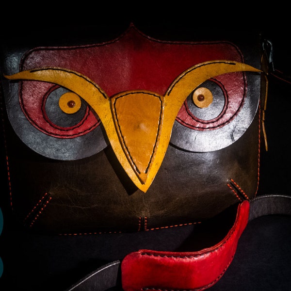 Leather Owl - Etsy