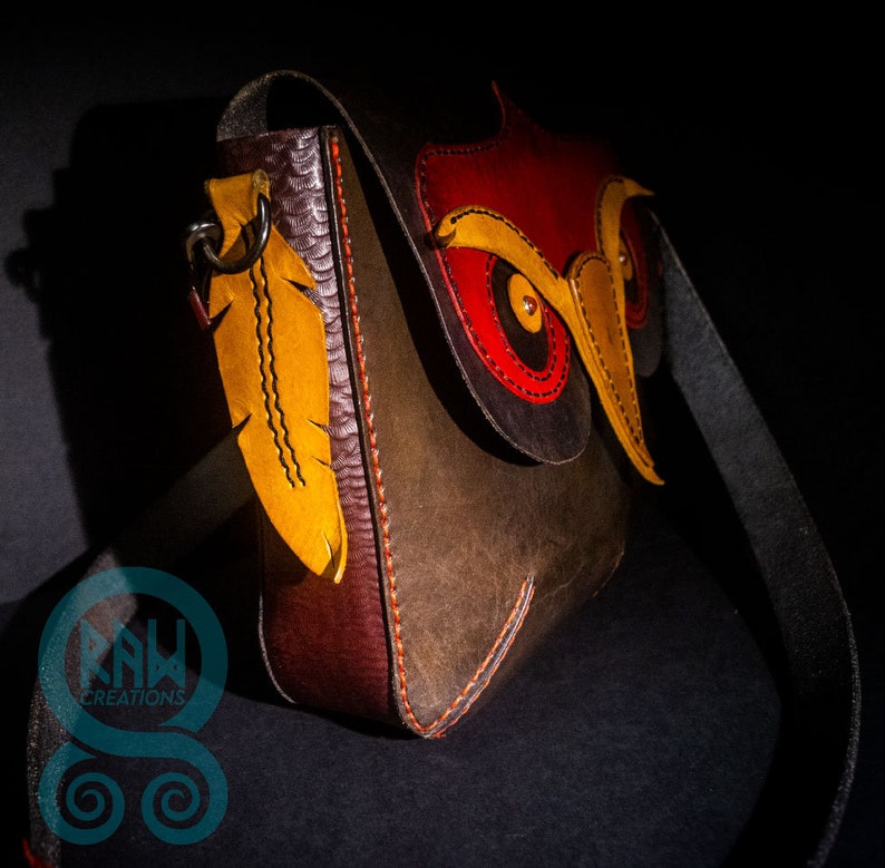 Leather Owl Bag - Etsy