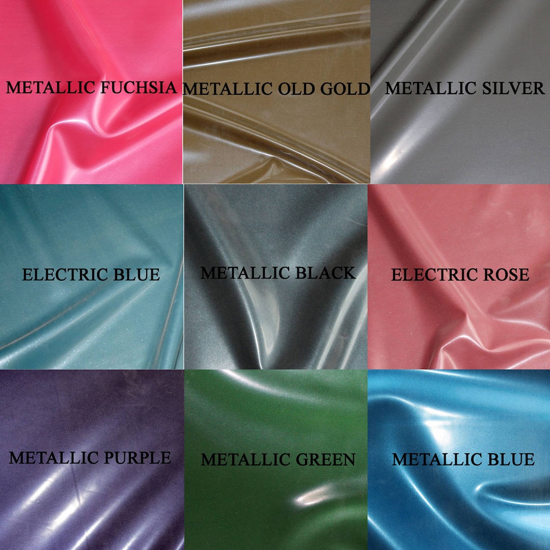 0.40mm Metallic Colours: Sheet Latex/rubber by Continuous Metre, Qtr or ...
