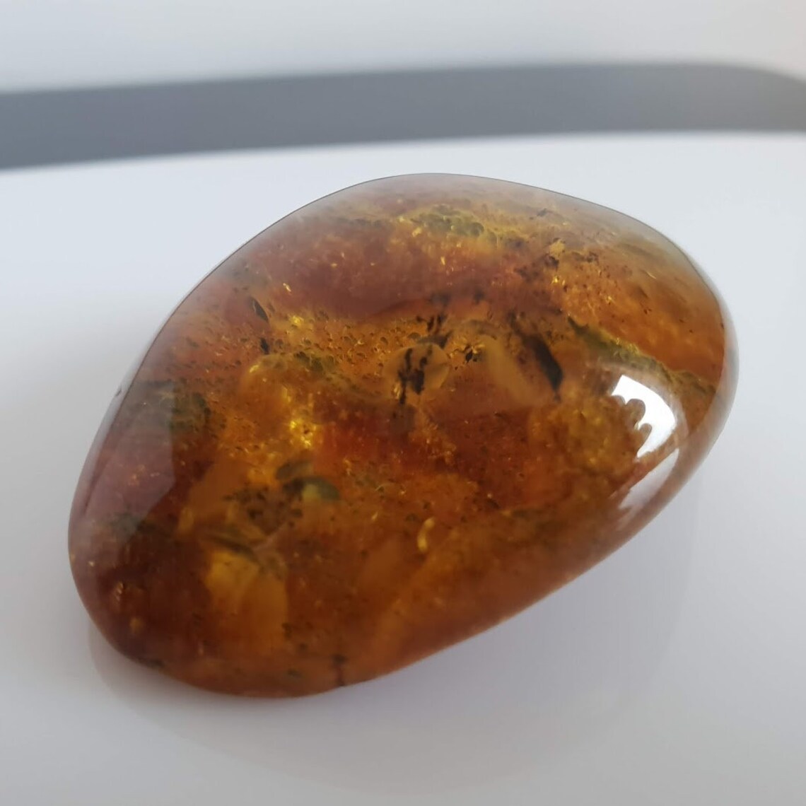 Genuine Natural Baltic Amber Stone Polished Inclusion Weight - Etsy